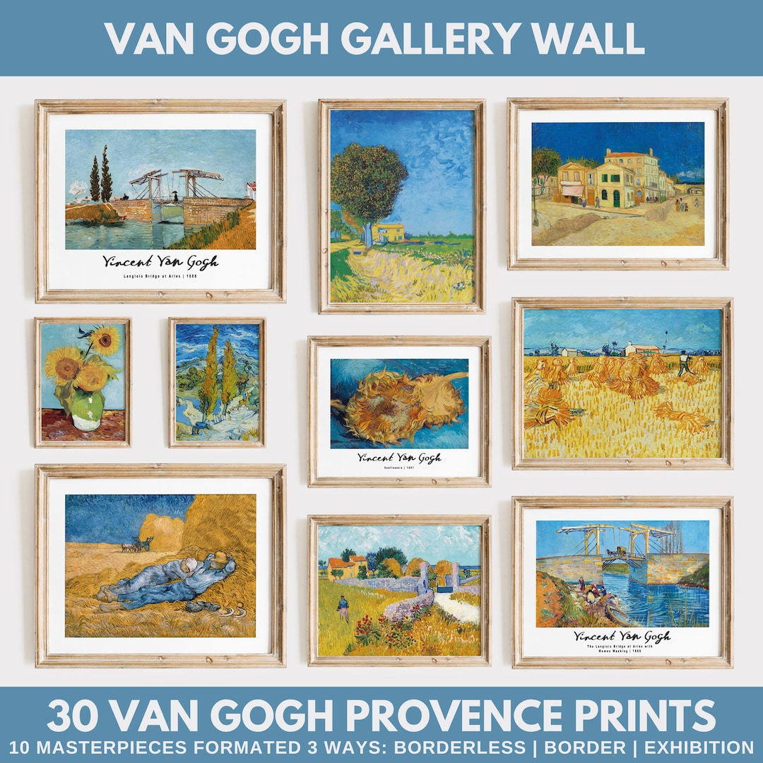 30 Vincent Van Gogh Prints, Provence PRINTABLE Wall Art Mega Bundle ...