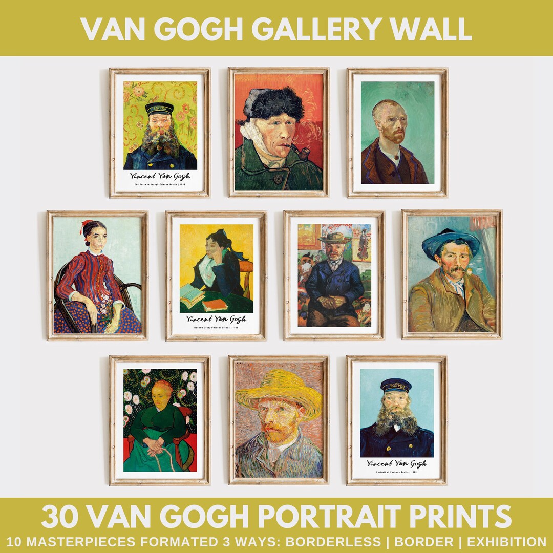 Vincent Van Gogh PRINTABLE Impressionist Painting Gallery Wall Set ...