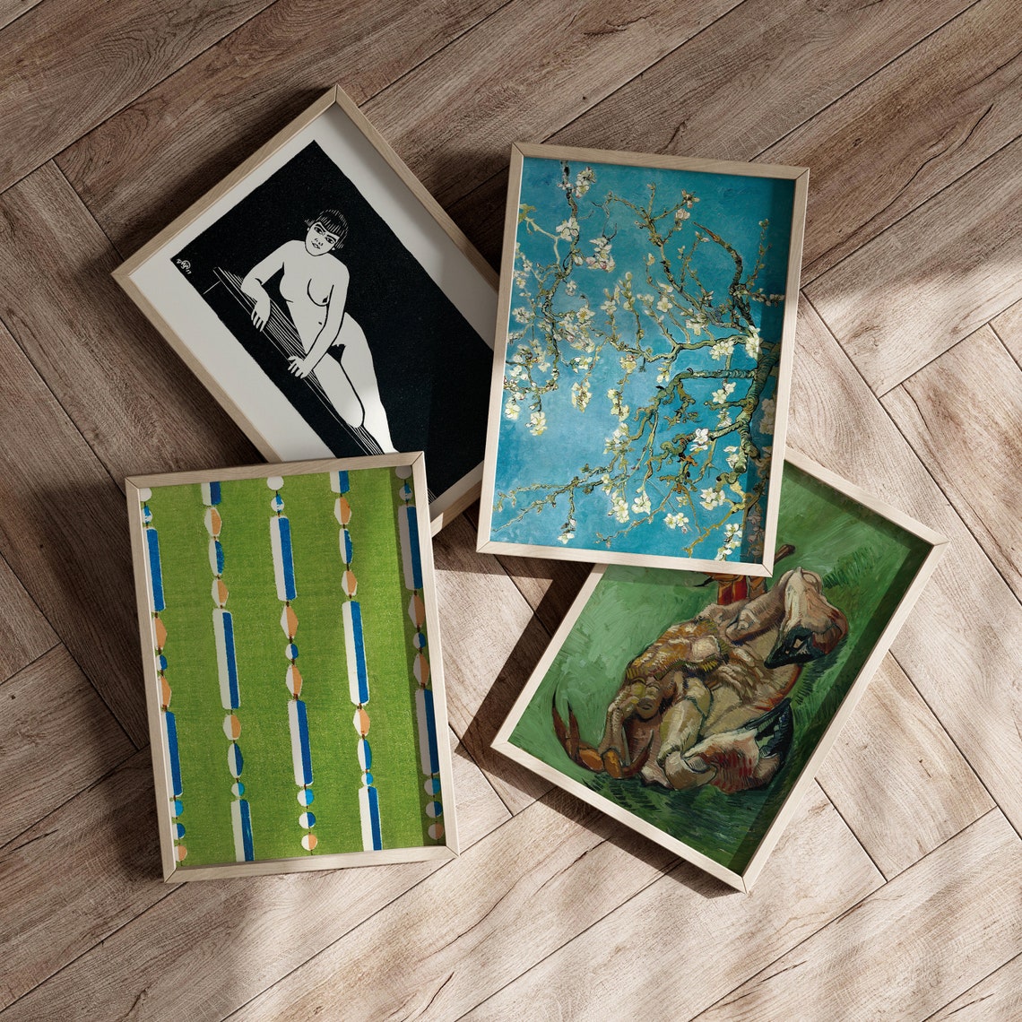 Maximalist Gallery Wall Set of 17, Eclectic Art Bundle, Edvard Munch ...