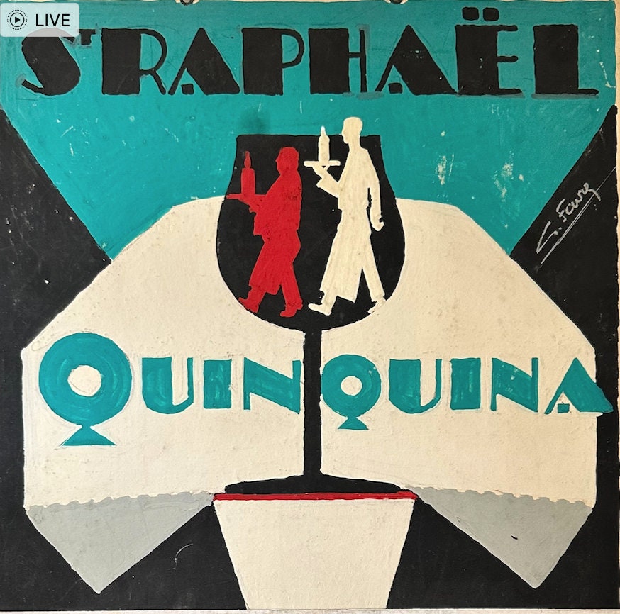 Original Art for St. Raphaël Quinquina Display - Etsy