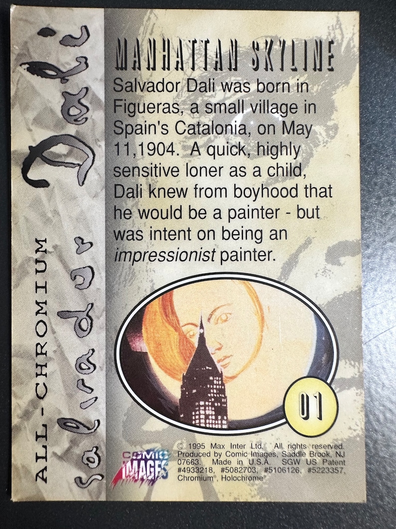 Salvador Dali Trading Cards, Complete Set - Etsy UK