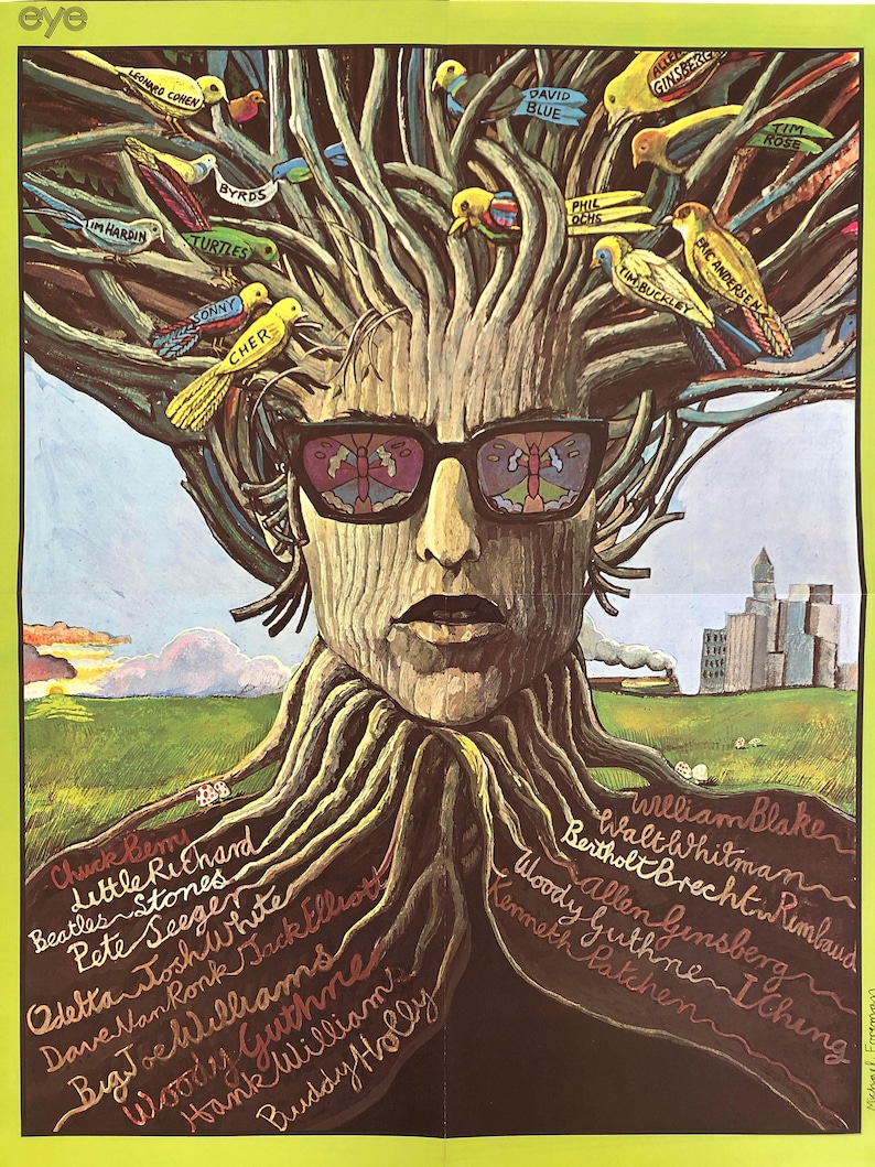Bob Dylan Tree by Michael Foreman - Etsy