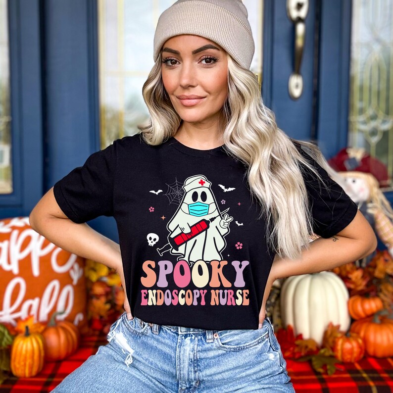 Halloween Endoscopy Nurse Shirt, Gastro Nurse T-shirt, Spooky Endo ...