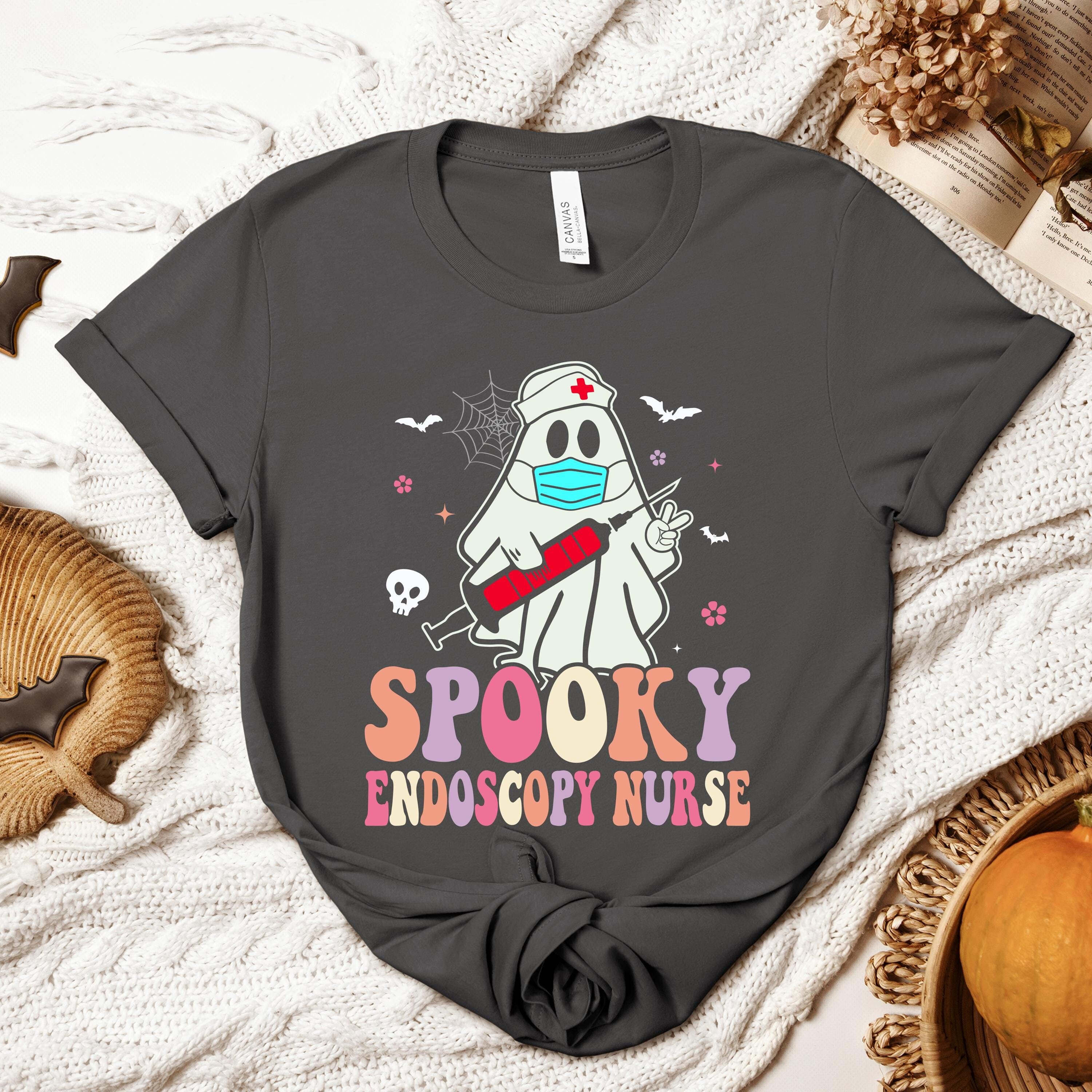 Halloween Endoscopy Nurse Shirt, Gastro Nurse T-shirt, Spooky Endo ...