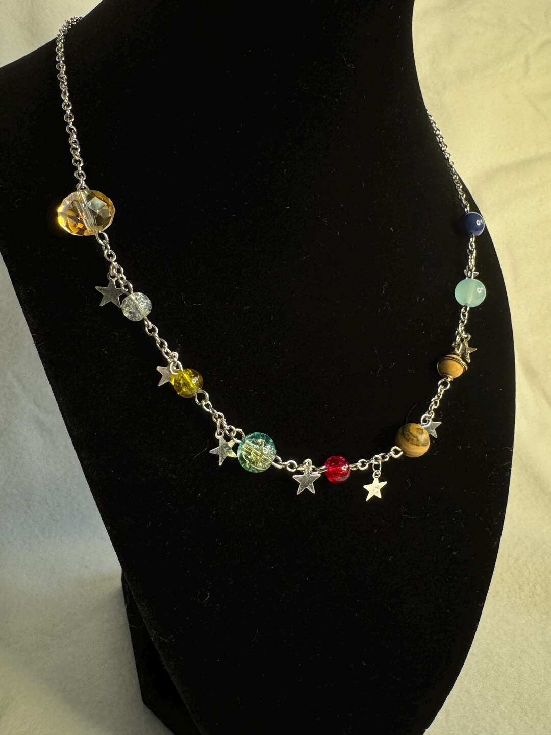 Solar System Bead Necklace - Etsy