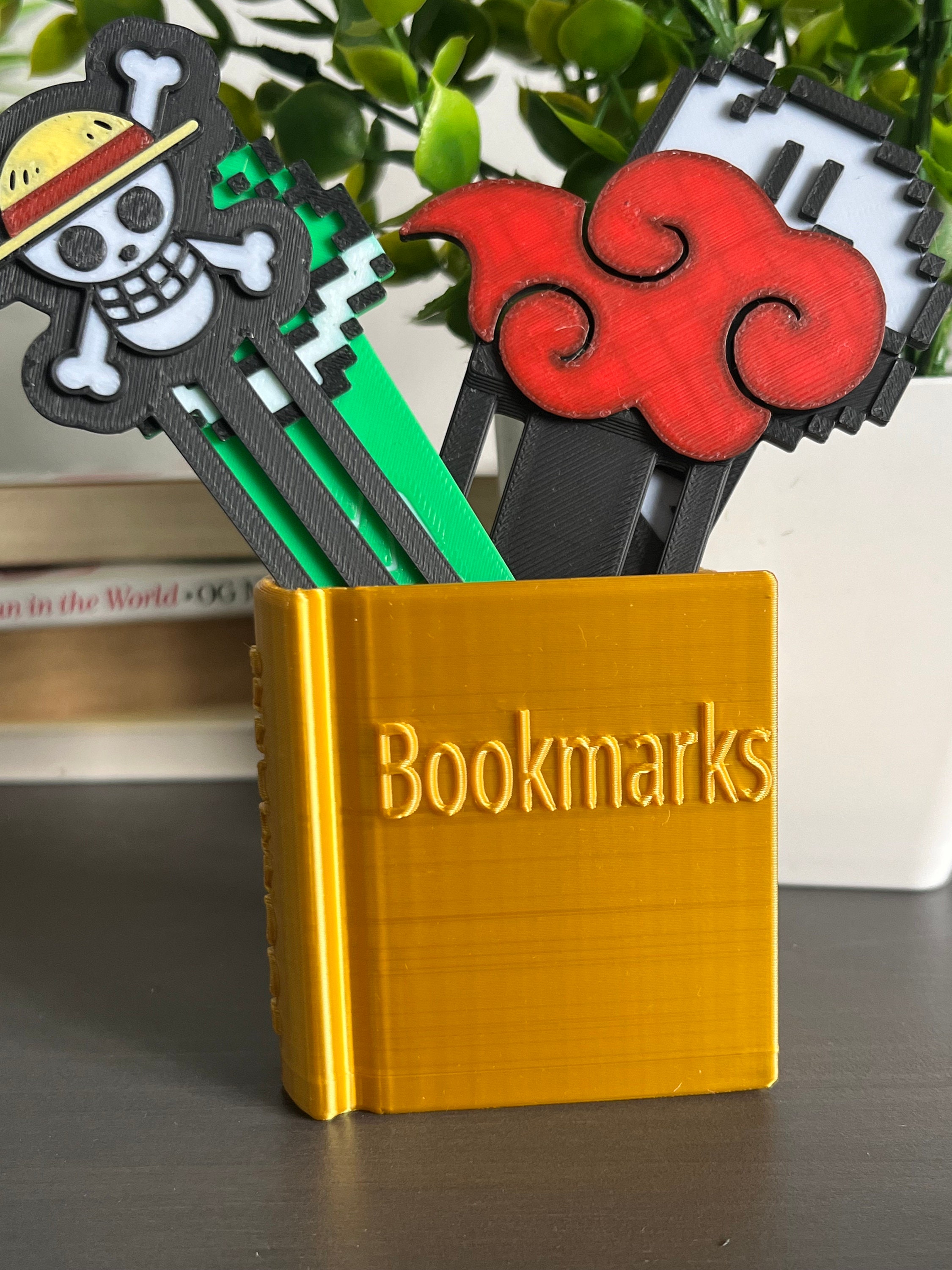 3d Printed Book Shaped Bookmark Holder 3D Printed - Etsy