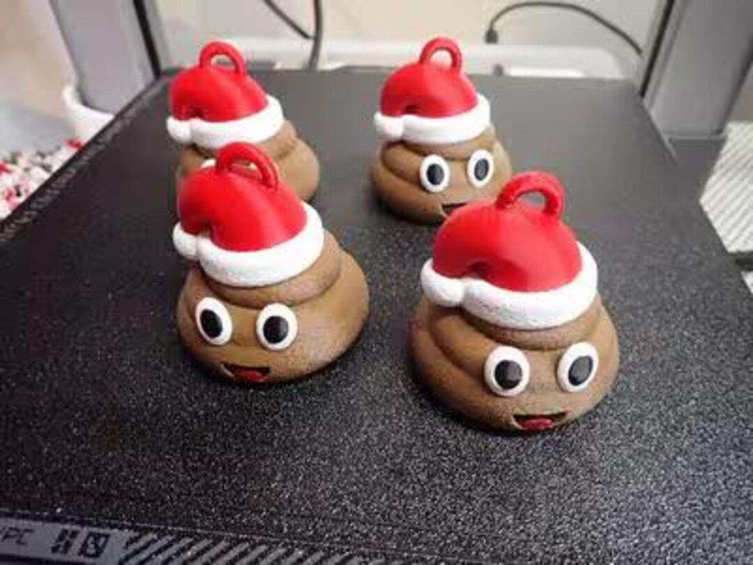 Holiday Poop Xmas Decoration Stl File for 3d Printing - Etsy