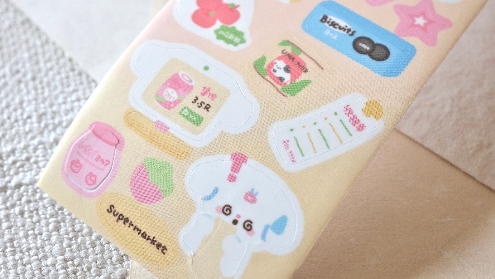 Soft Tissue Kiss-cut Sticker Tape 1 Loop Sample - Etsy