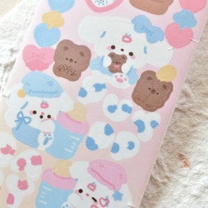 Soft Tissue Kiss-cut Sticker Tape (1 Loop Sample), Time to Sleep, for ...