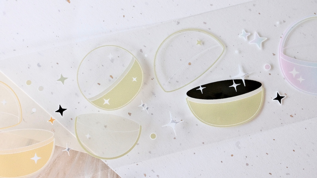 Boom+boom Masking Tape (1 Loop Sample), Gacha 扭蛋, Clear PET Tape for ...