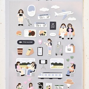 Suatelier Sticker No.1158 Vlog_trip, Decoration Stickers, Scrapbook ...