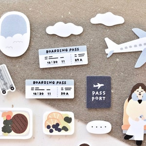 Suatelier Sticker No.1158 Vlog_trip, Decoration Stickers, Scrapbook ...