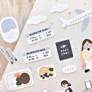 Suatelier Sticker No.1158 Vlog_trip, Decoration Stickers, Scrapbook ...