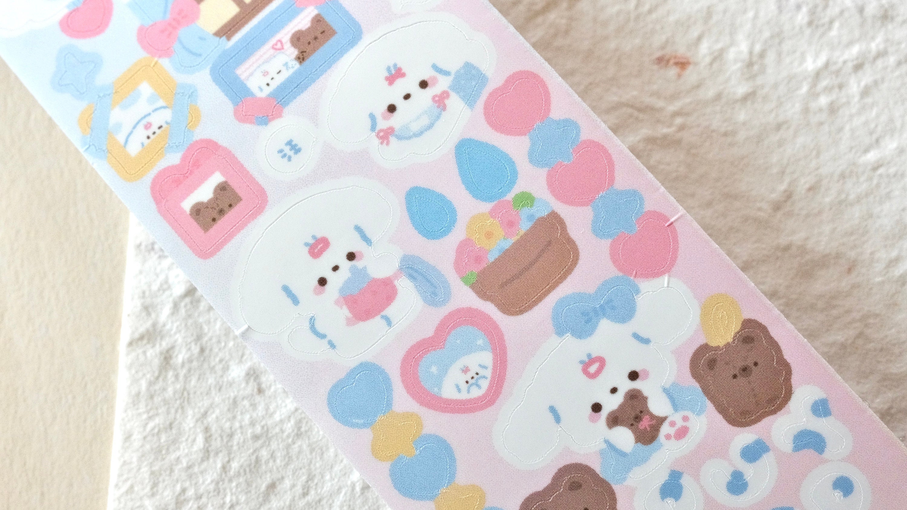 Soft Tissue Kiss-cut Sticker Tape 1 Loop Sample, Time to Sleep, for ...