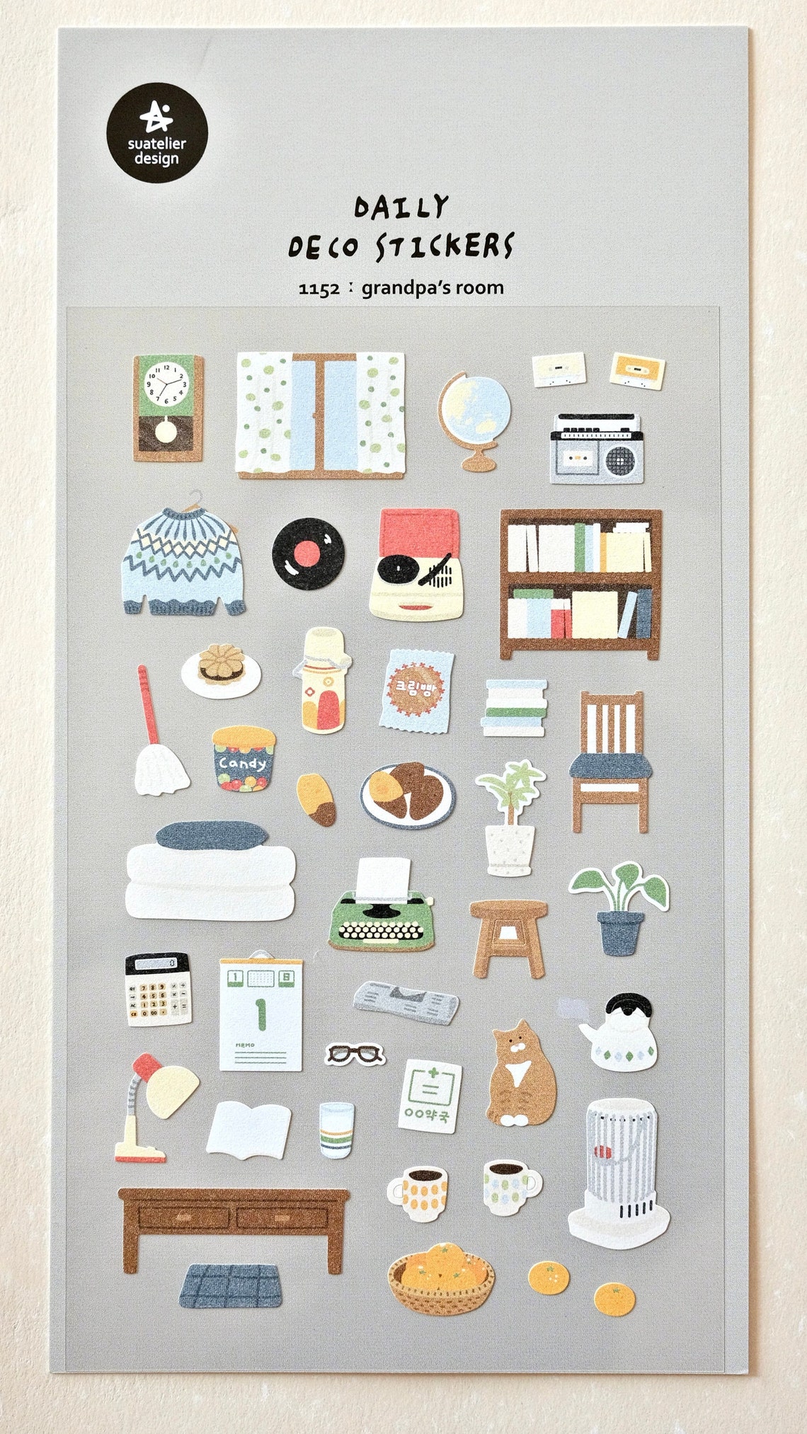 Suatelier Sticker No.1152 Grandpa's Room, Decoration Stickers ...