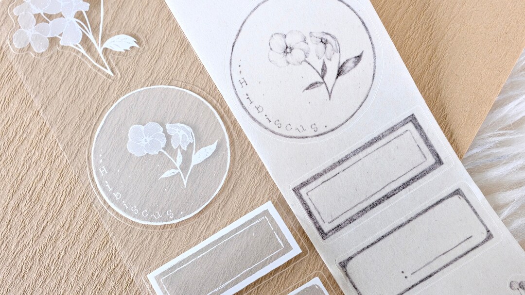 Freckles Tea Kiss-cut Sticker Tape (1 Loop Sample), Frames 白页, Pet ...