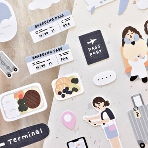Suatelier Sticker No.1158 Vlog_trip, Decoration Stickers, Scrapbook ...