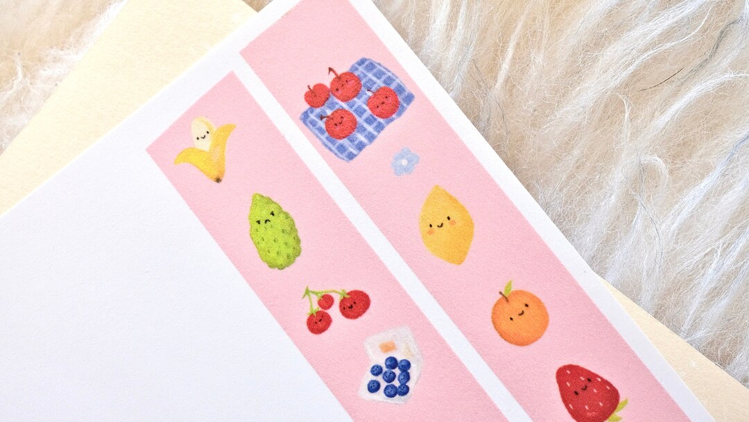 NANAKO Masking Tape (1 Loop Sample), the Lovely Fruits, Washi Tape for ...