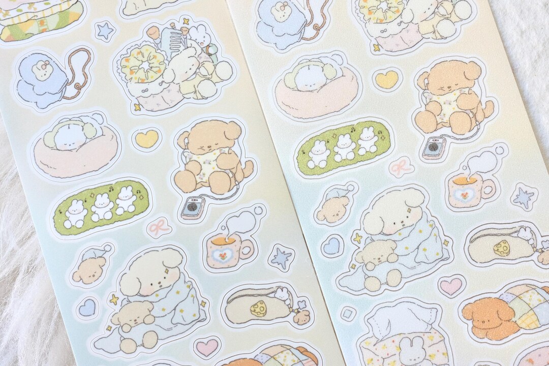 Free to Fly Kiss-cut Sticker Tape (1 Loop Sample), 打个盹儿 Take a Nap, for ...