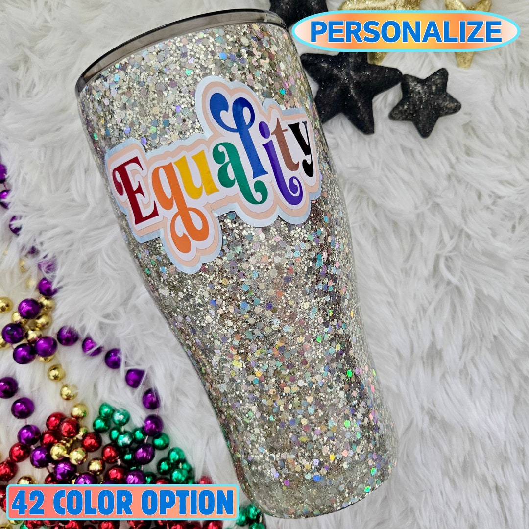 Equality Tumbler Rainbow Equality Tumbler Gift for Custom Gay Pride ...