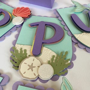 Mermaid Party Banner Little Mermaid Party Under the Sea Mermaid Theme ...