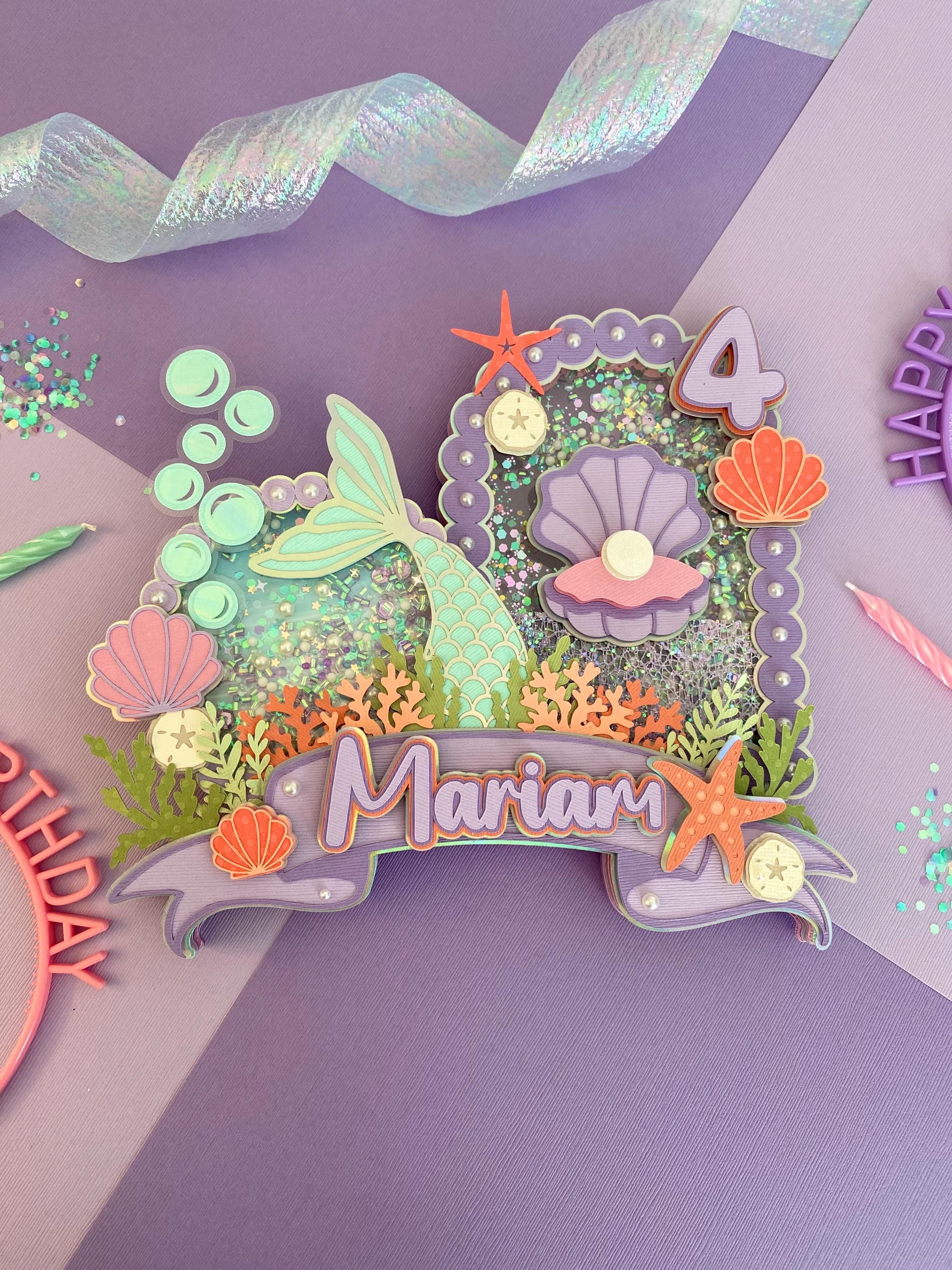 Mermaid Cake Topper: Under the Sea Birthday Party Decoration - Etsy