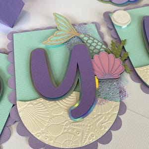 Mermaid Party Banner Little Mermaid Party Under the Sea Mermaid Theme ...