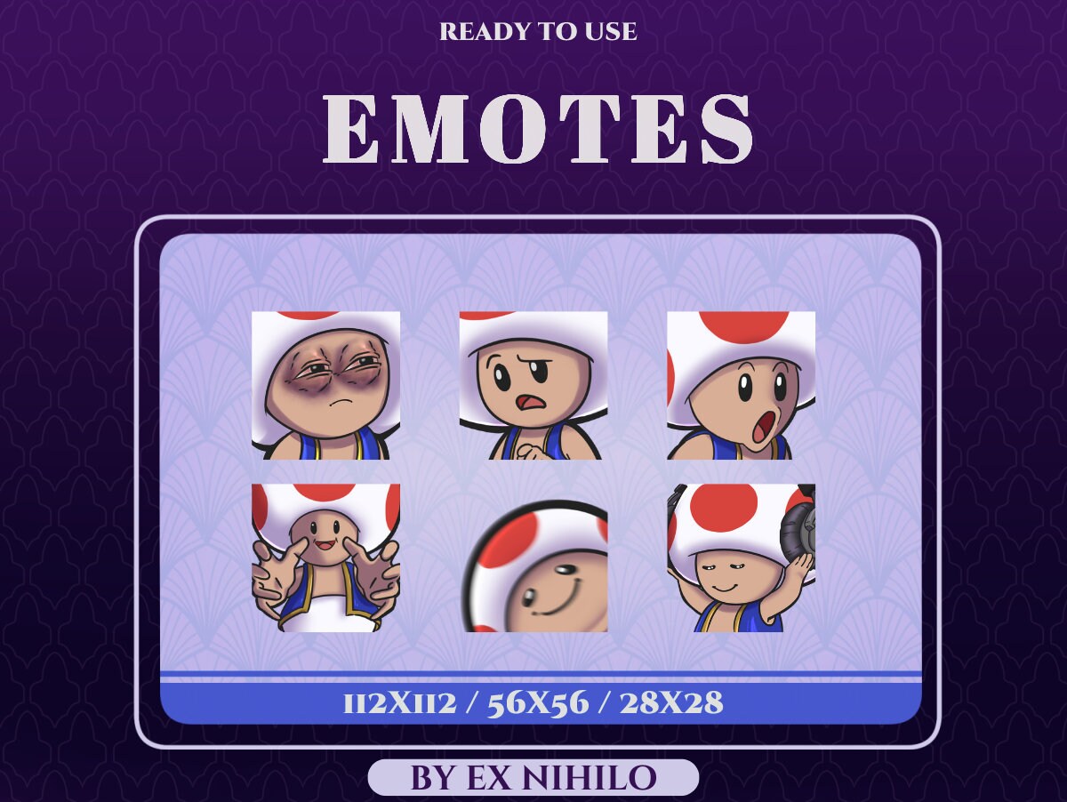 Toad Meme || Animated || Twitch, Discord || Transparent PNG Emote - Etsy