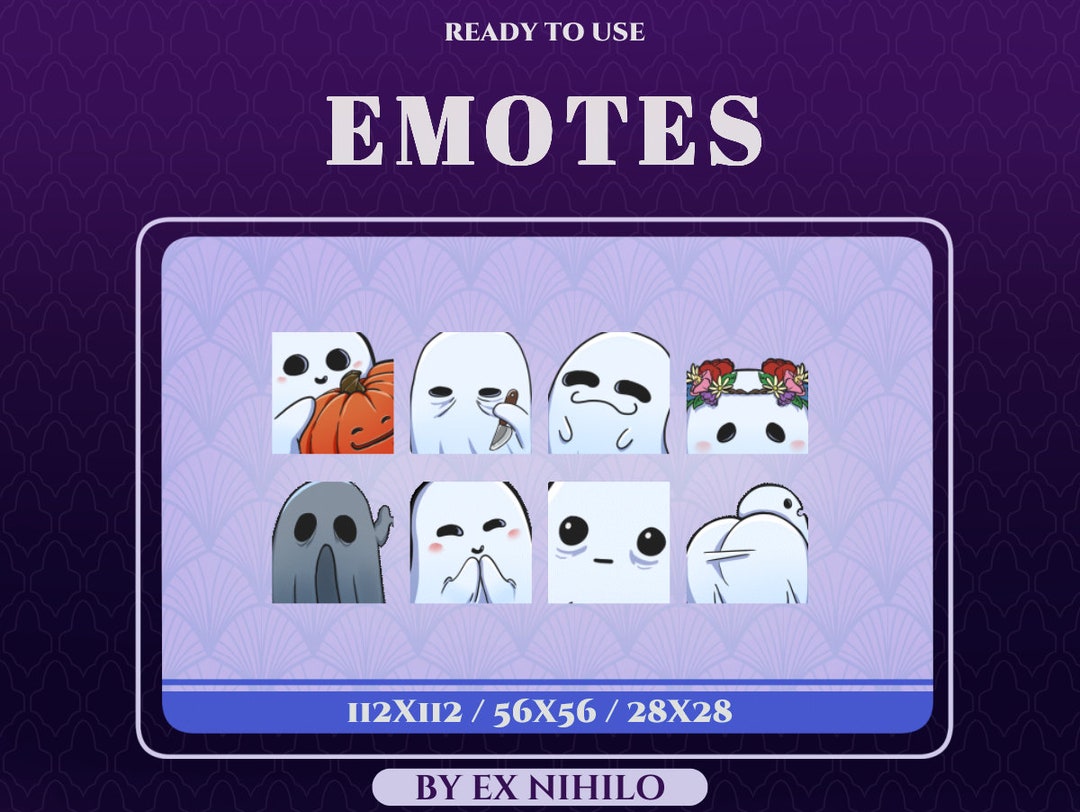Ghost Emotes || Animated || Twitch, Discord || Transparent PNG Emote - Etsy