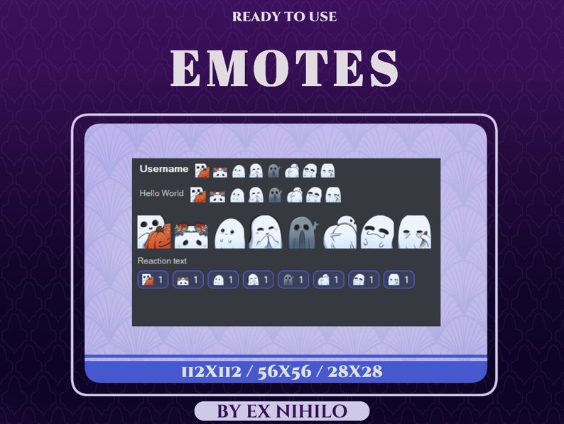 Ghost Emotes || Animated || Twitch, Discord || Transparent PNG Emote - Etsy