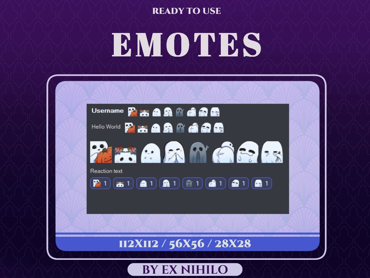 Ghost Emotes || Animated || Twitch, Discord || Transparent PNG Emote - Etsy