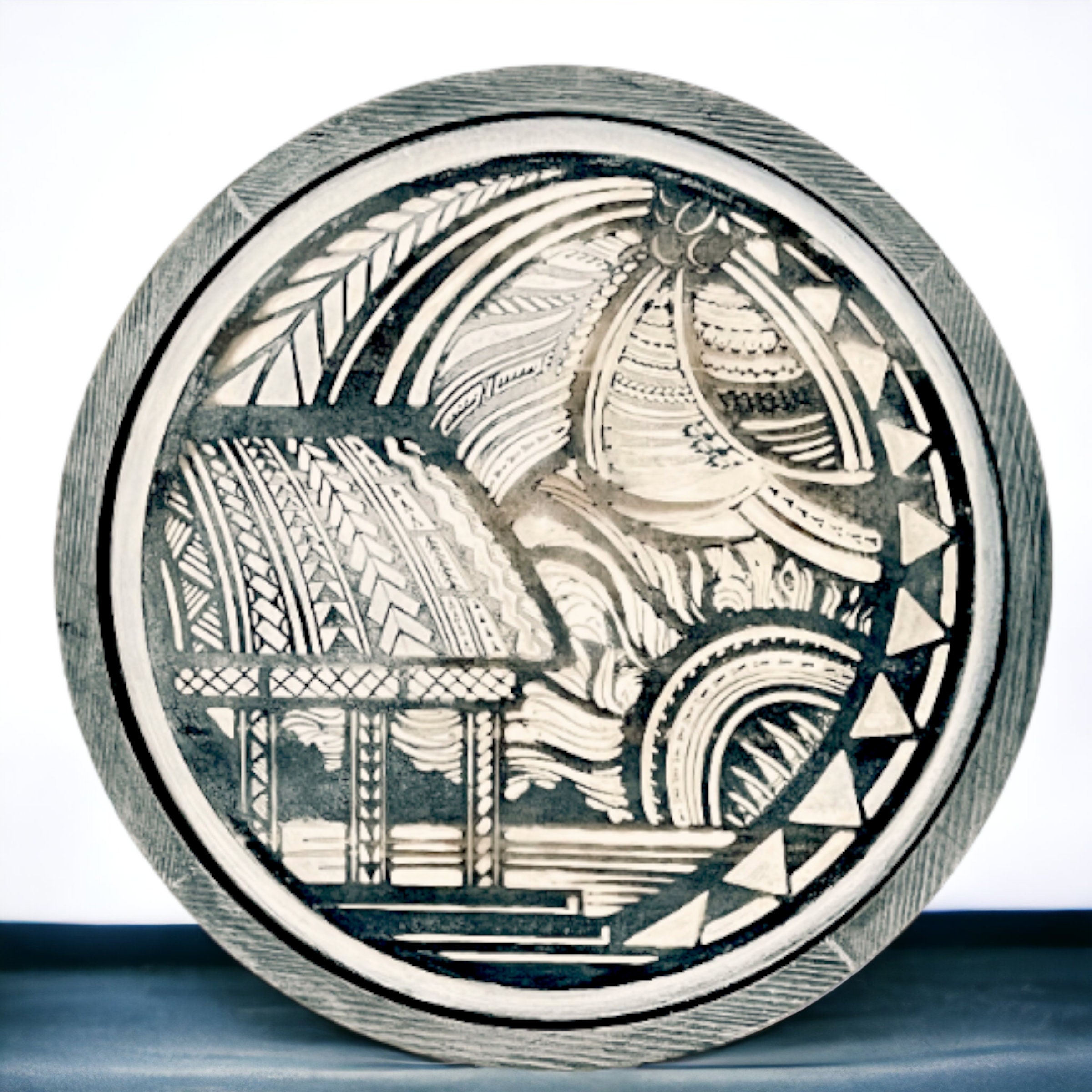 Fale Samoa samoan House Stormy Night Wall Art Engraved Wood Design ...