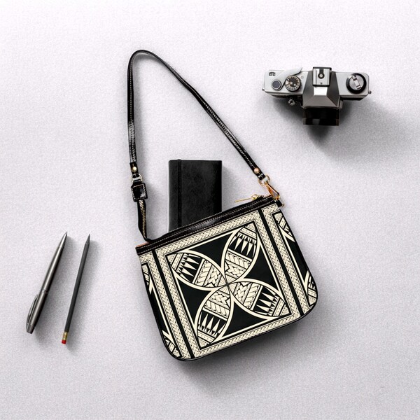 Polynesian Tapa Design Shoulder Bag 3 Colors Unique Gift Gorgeous Small ...