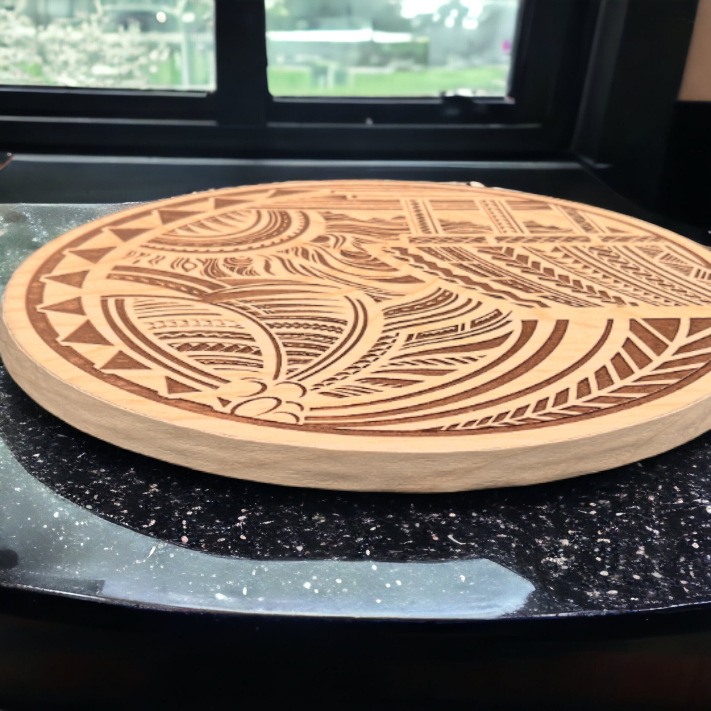 Traditional Fale Samoa Laser-engraved Wall Art - Polynesian Island ...