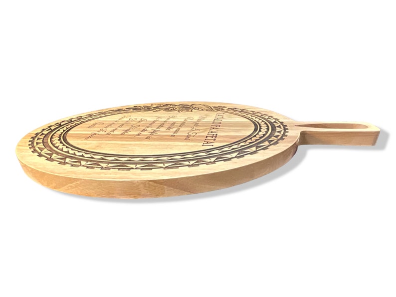 Tatalo Faafetai Samoan Prayer of Thanks for Food Floral Hibiscus Tribal ...