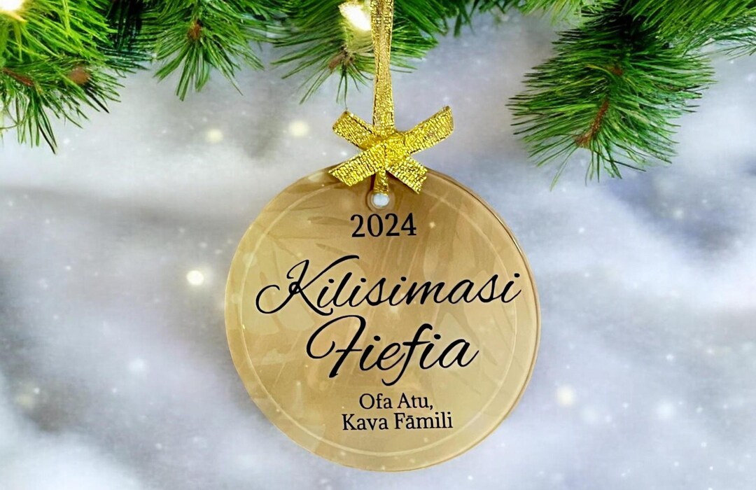 Tongan "kilisimasi Fiefia" Christmas Ornament, Custom Personalized ...