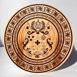 Laser Engraved Tongan National Seal Wooden Wall Art - Etsy