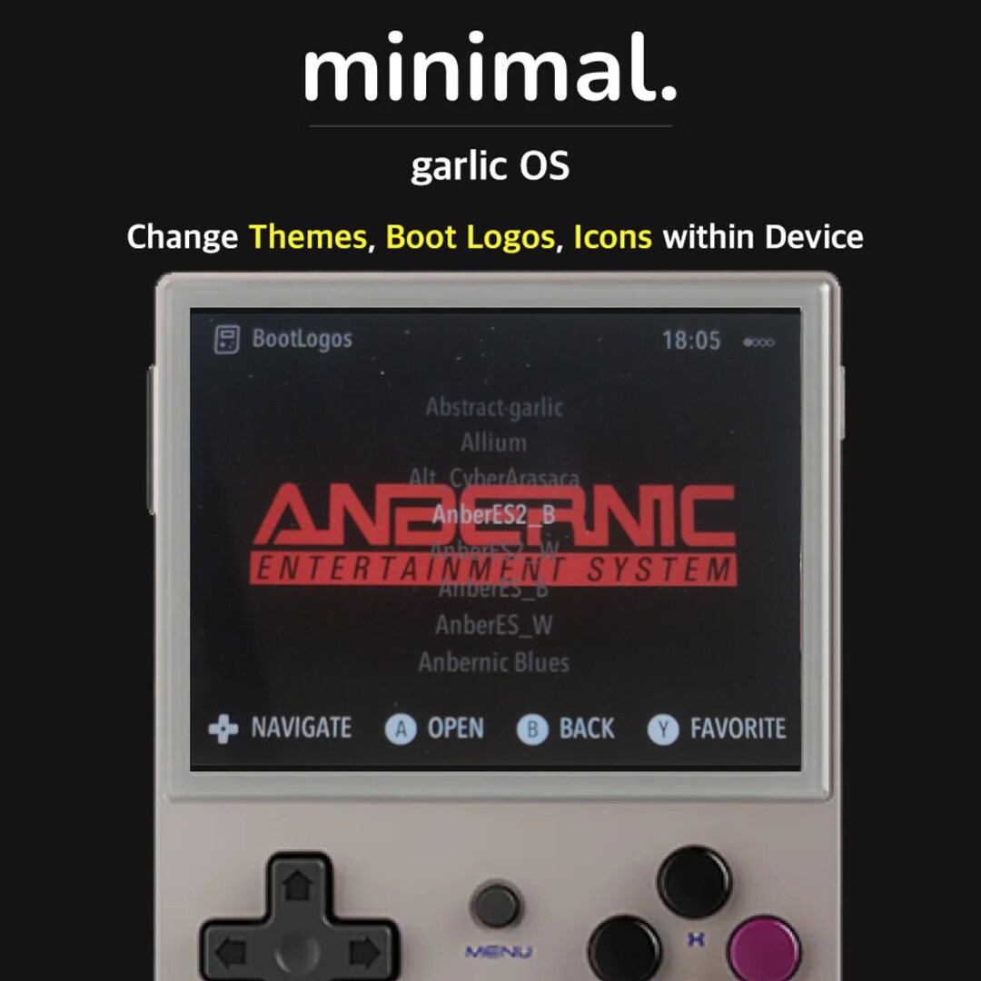 256GB Anbernic RG35XX Garlic OS SD Card ONLY Customizable Garlic Boot ...