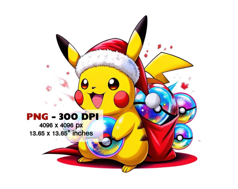 Pikachu PNG, Cartoon Pikachu Digital Design, PNG File for Sublimation ...