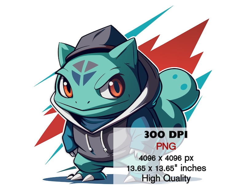 Bulbasaur PNG , Bulbasaur Digital Design, PNG File for Sublimation ...