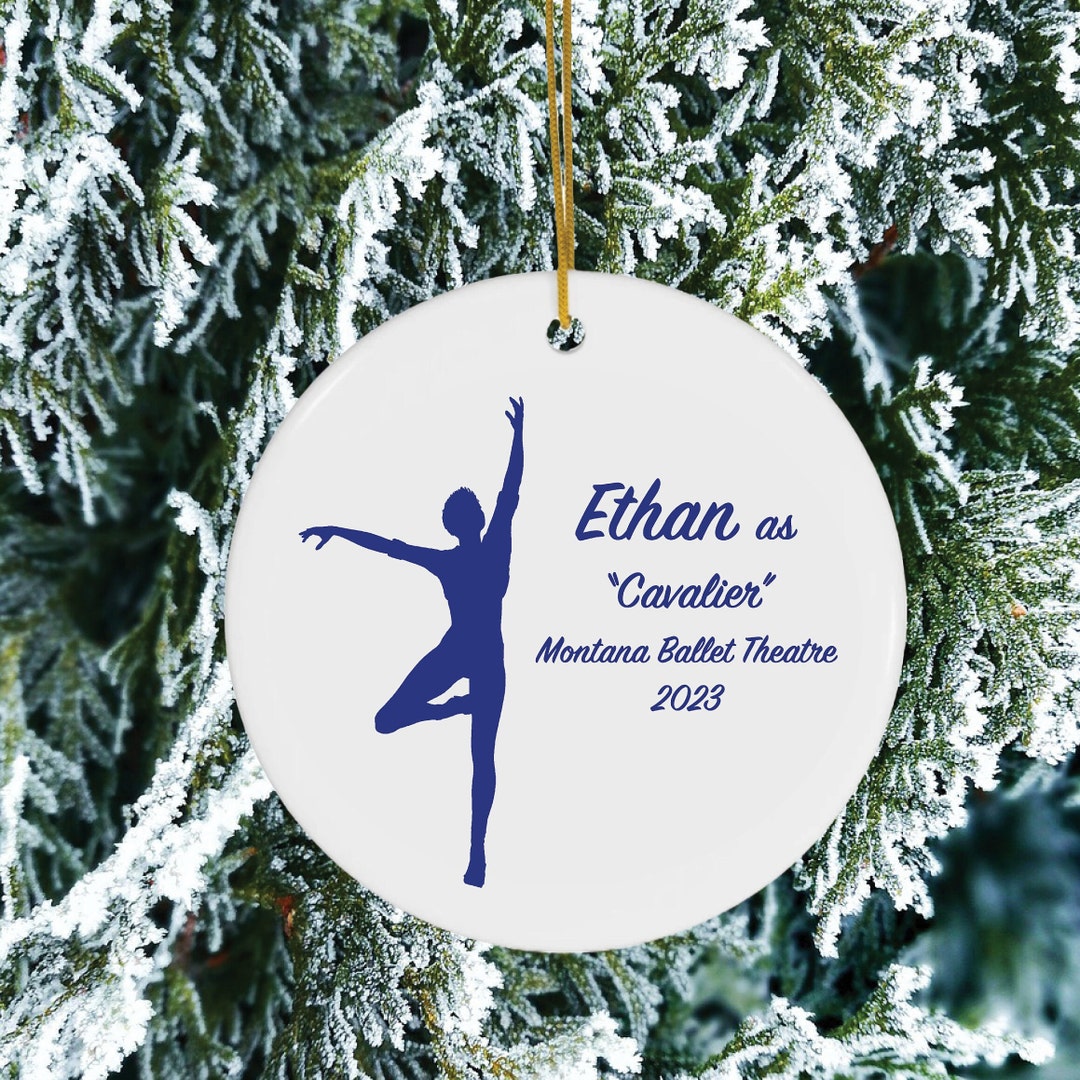 Personalized cavalier Nutcracker Ballet Ornament Ceramic Blue - Etsy