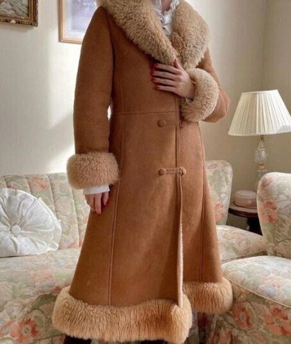Penny Lane Coat Women Fur Coat Shearling Coat Boho Style 90s Penny Lane Coat Women Fur Coat Shearling Coat Boho Style 90s