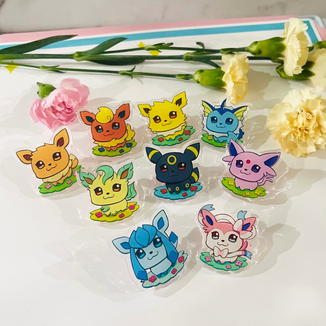 Eevee Evolutions Epoxy Acrylic Pin - Etsy