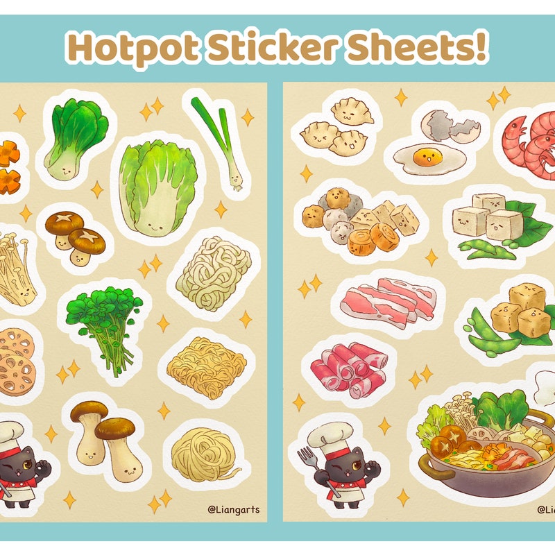 Food Stickers - Etsy
