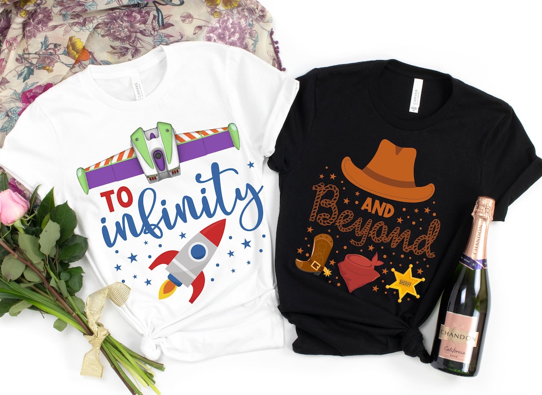 To Infinity and Beyond Matching Shirts, Custom Couple Shirts, Couple ...