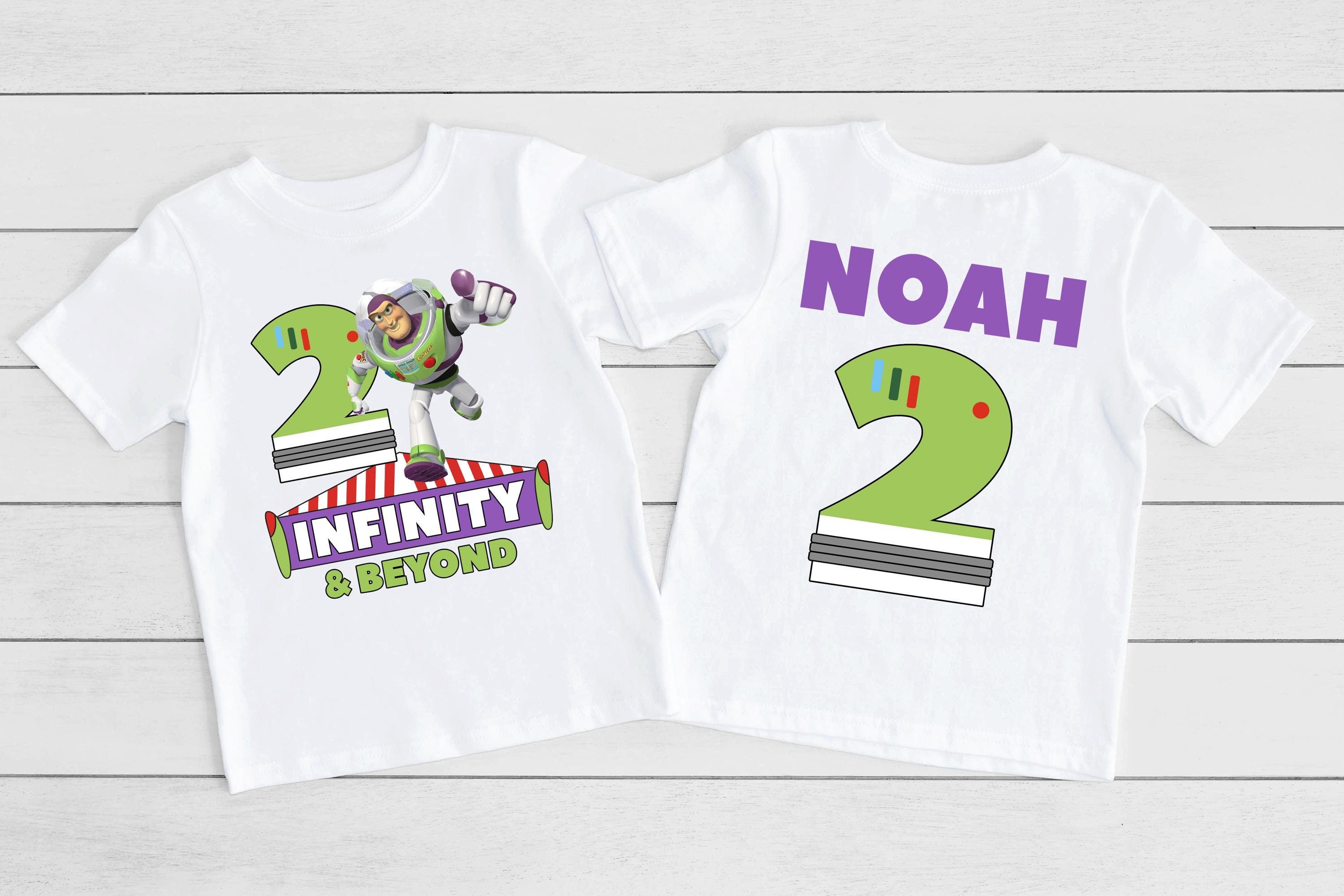 Buzz Two Infinity and Beyond Birthday T-shirt,toy Story 2 Infinity and ...