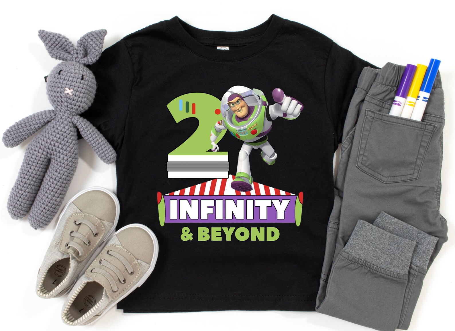 Buzz Two Infinity and Beyond Birthday T-shirt,toy Story 2 Infinity and ...