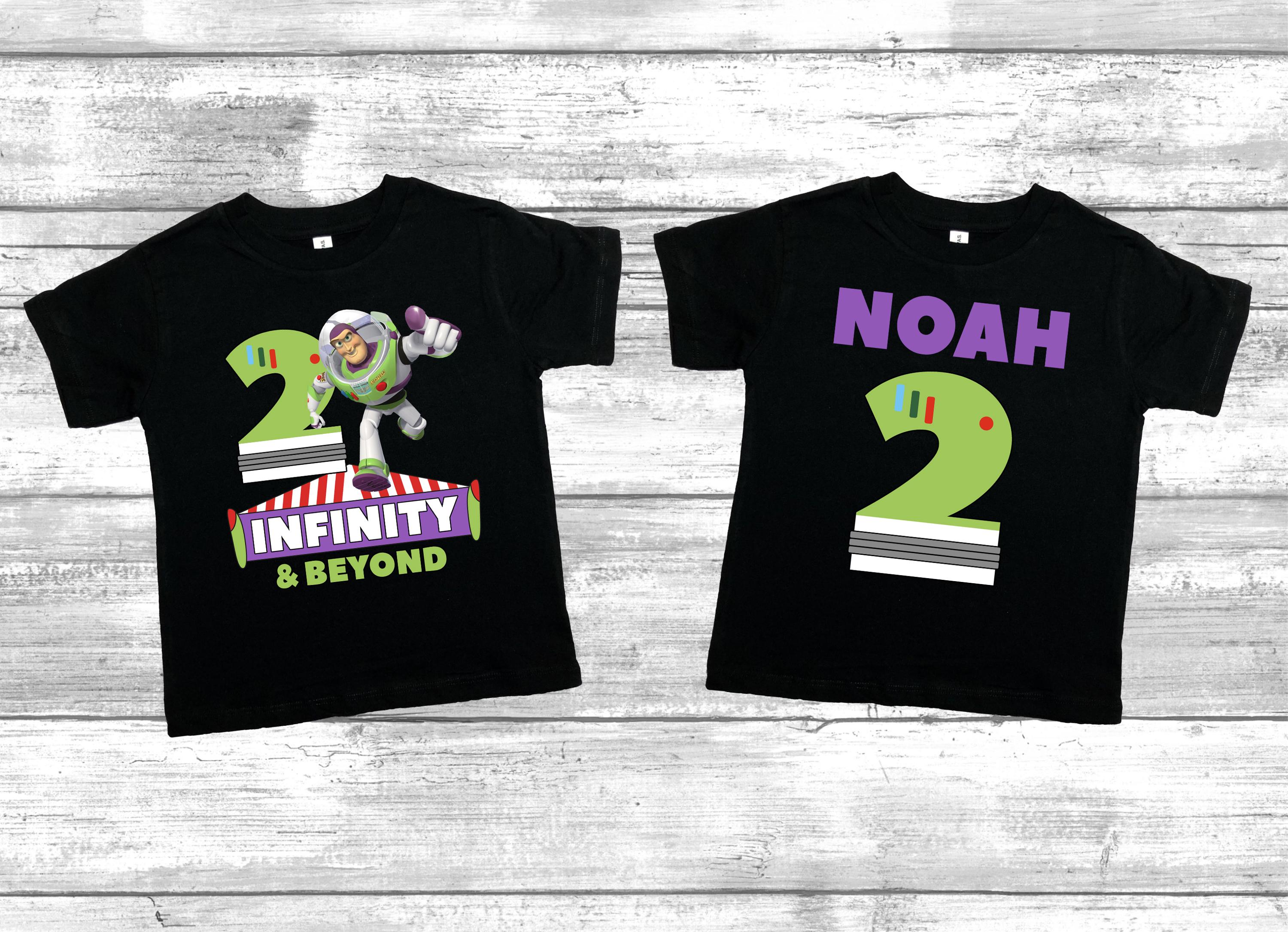 Buzz Two Infinity and Beyond Birthday T-shirt,toy Story 2 Infinity and ...