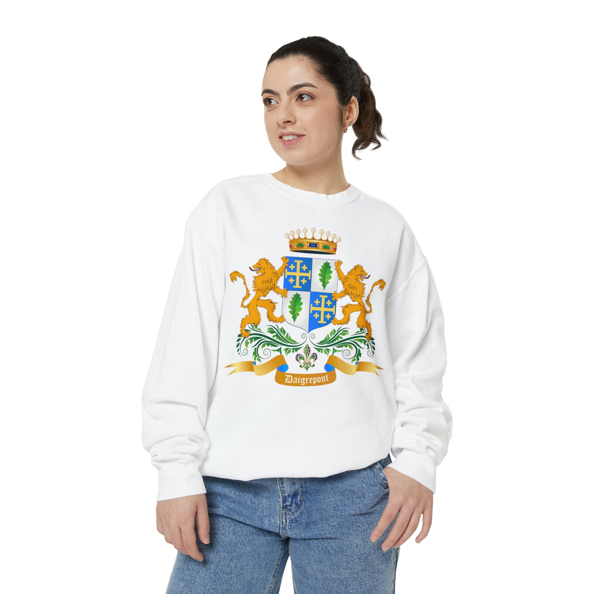 Daigrepont Coat of Arms - France to Louisiana - Unisex Garment-dyed ...