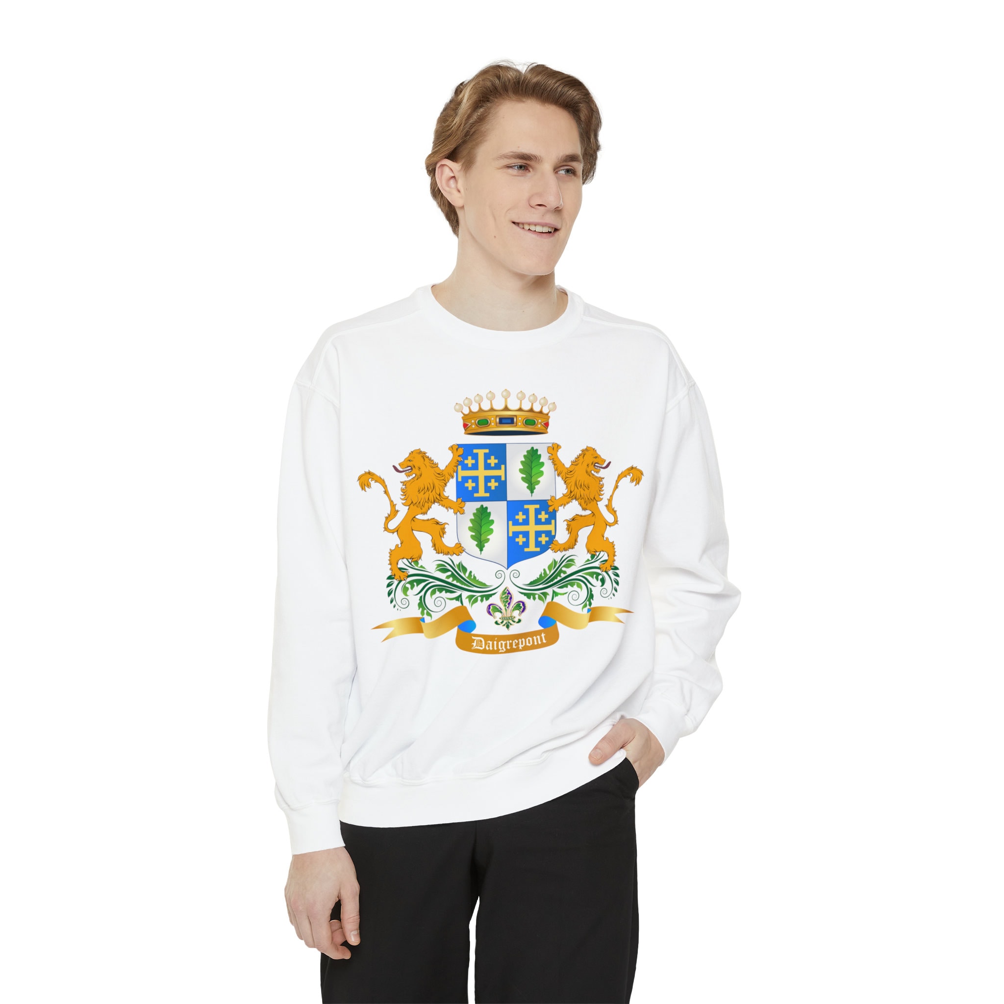 Daigrepont Coat of Arms - France to Louisiana - Unisex Garment-dyed ...
